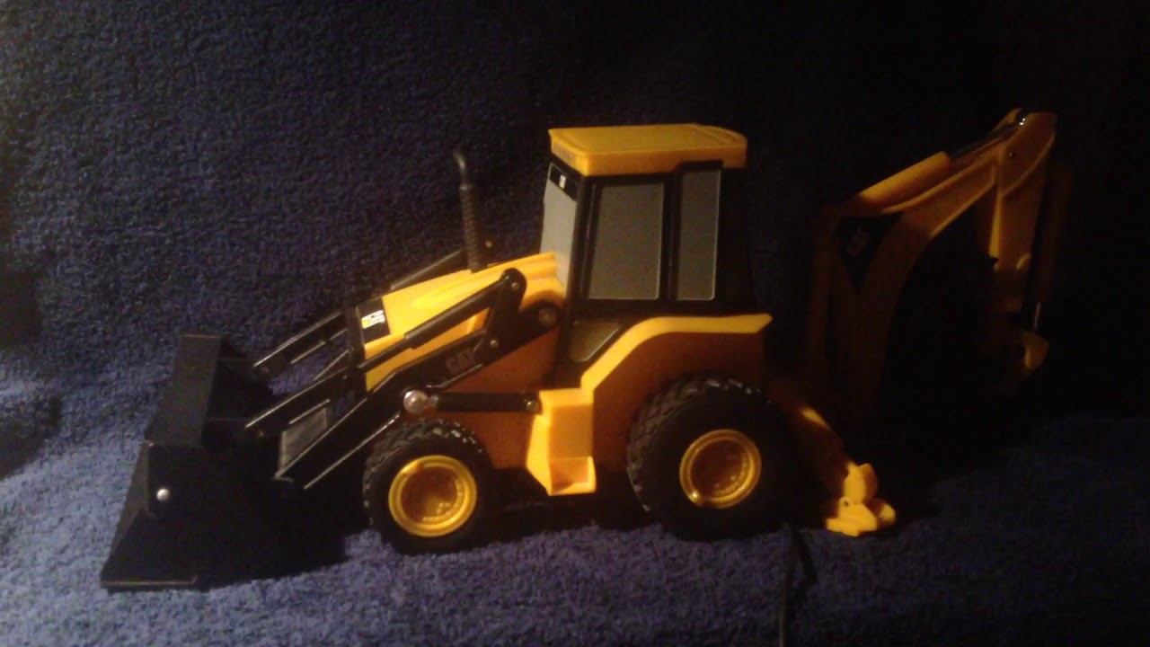 CAT Heavy Duty Worker Backhoe Remote Control - YouTube