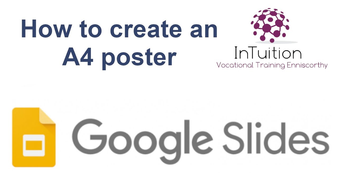 How to create an A4 poster in Google Slides - YouTube