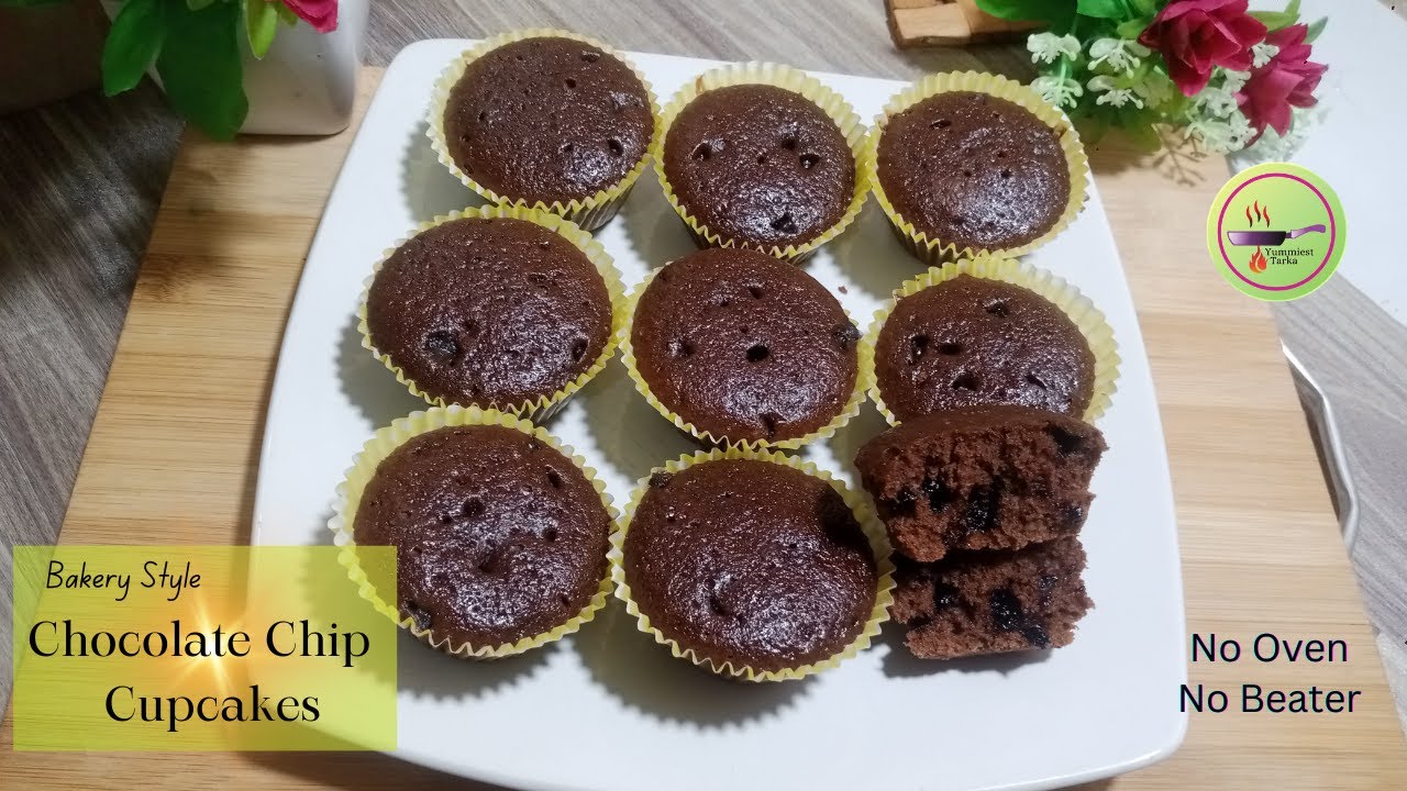 Bakery Style Chocolate Chip Cupcakes | Bakery Style Muffins | Low cost ...