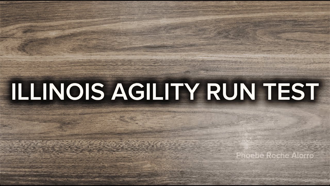 ILLINOIS AGILITY RUN TEST - YouTube