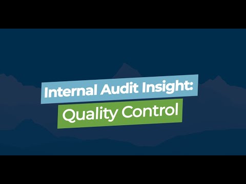 The Internal Audit Insight: Quality Control - YouTube