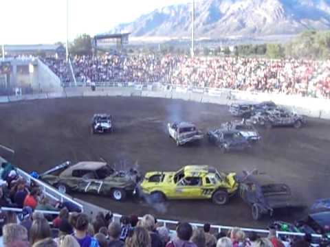 Golden Spike Arena Demolition Derby - YouTube