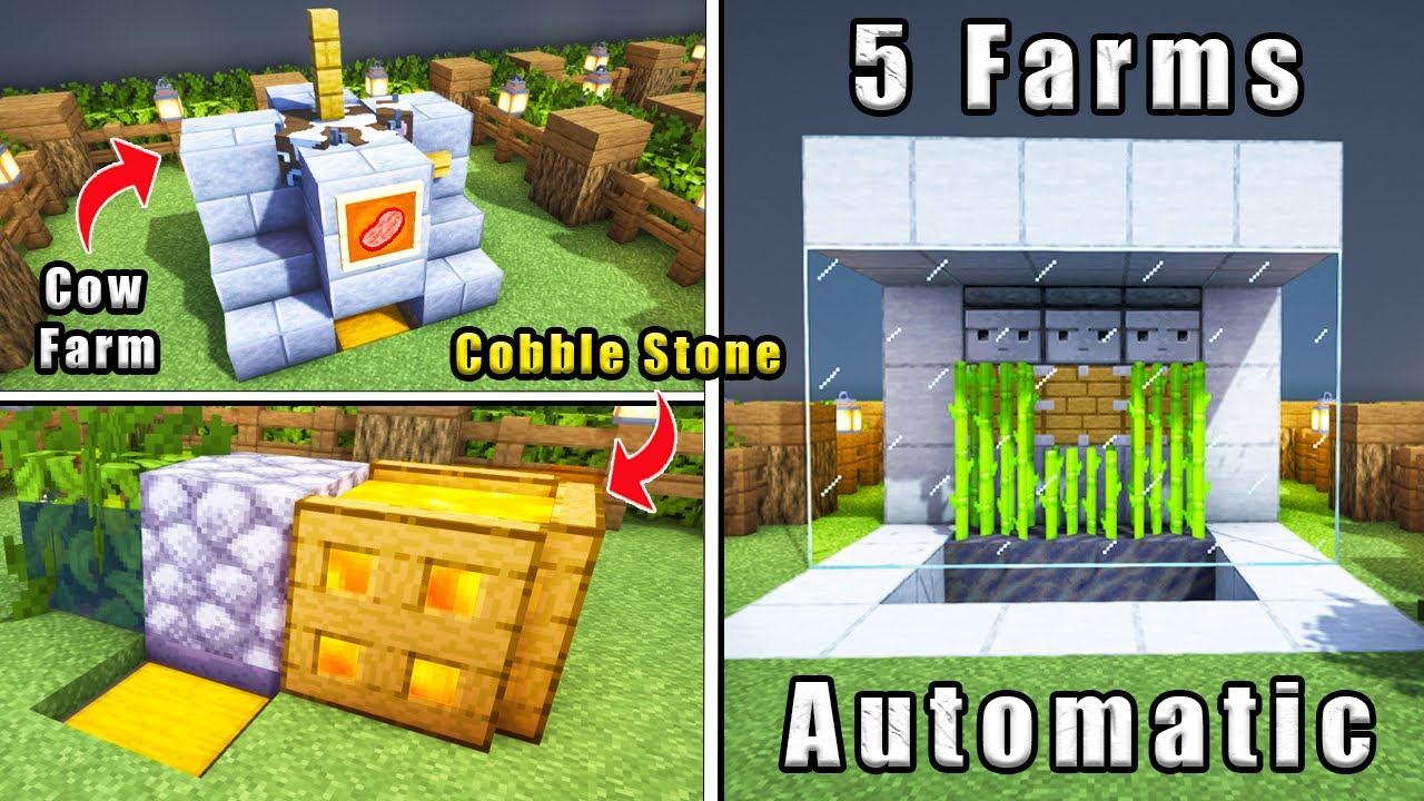 5 Top Automatic Farms to Begin Your Survival in Minecraft - YouTube