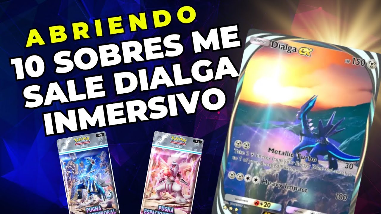 😱 DIALGA INMERSIVO 😱 10 SOBRES NUEVA EXPANSION POKEMON TCG POCKET - YouTube