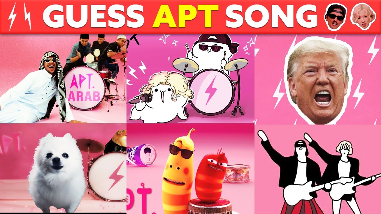 Guess A.P.T. Songs & Different Versions by Their Voice ~ ROSÉ & Bruno ...