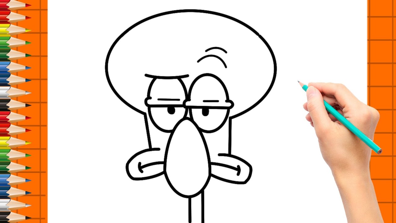 COMO DESENHAR. O LULA MOLUSCO how to draw squid mollusk 🎨 - YouTube