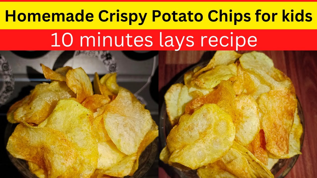 Homemade Crispy Potato Chips for kids || Quick and Easy Alo Chips ...