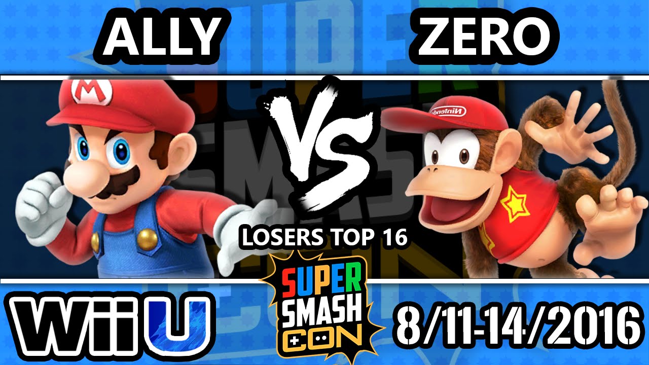 SSC 2016 SSB4 - Ally (Mario) Vs. TSM ZeRo (Diddy, Cloud) - Smash 4 ...