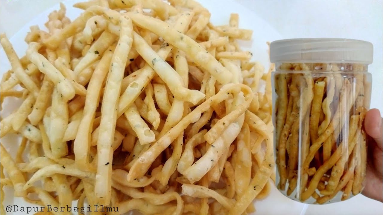 RESEP STIK BAWANG RENYAH Tanpa TELUR Tanpa MESIN - YouTube