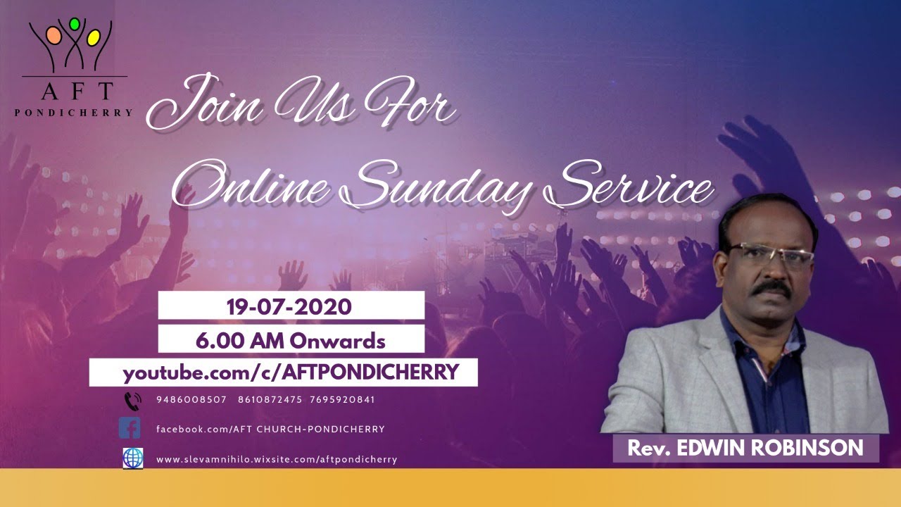 ONLINE SUNDAY SERVICE (19-07-2020) - YouTube