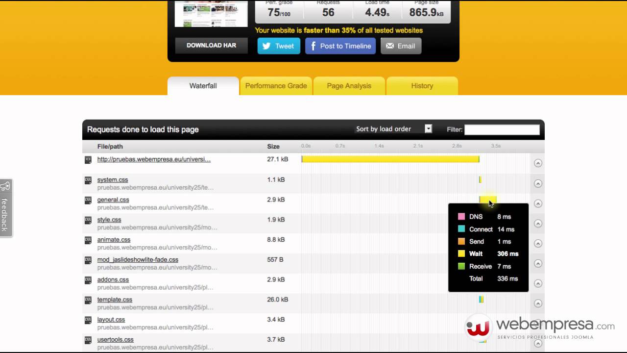 Mejorando la carga de Joomla con JCH Optimize - YouTube