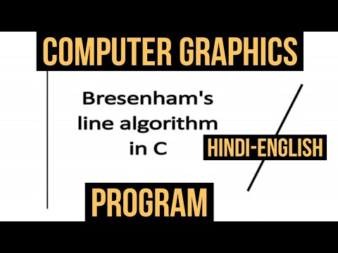 bresenham's line drawing algorithm in computer graphics | line program ...