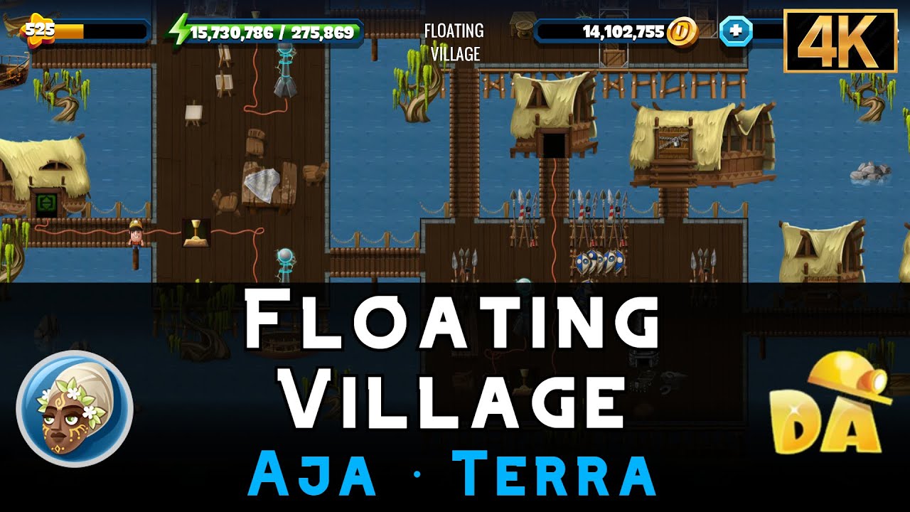 Floating Village | Aja #8 | Diggy's Adventure - YouTube
