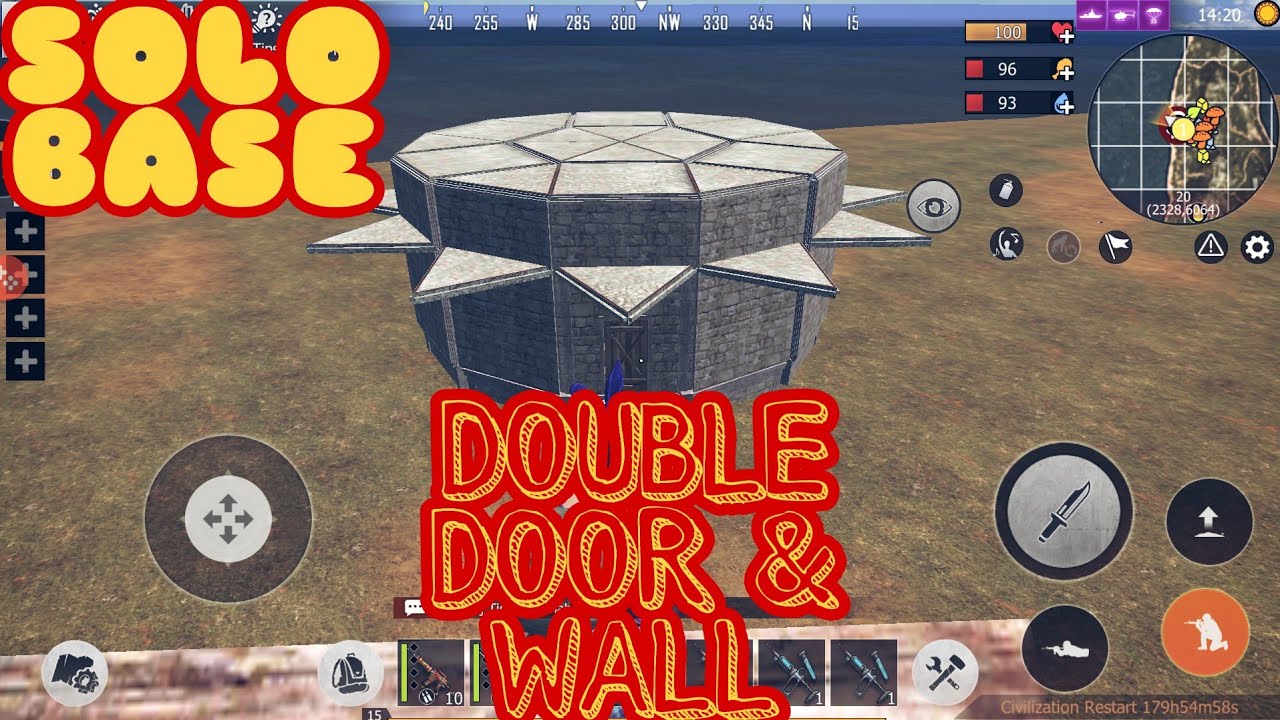 Solo Base Design ... ( Double Door And Wall ).. Last Day Rules Of ...