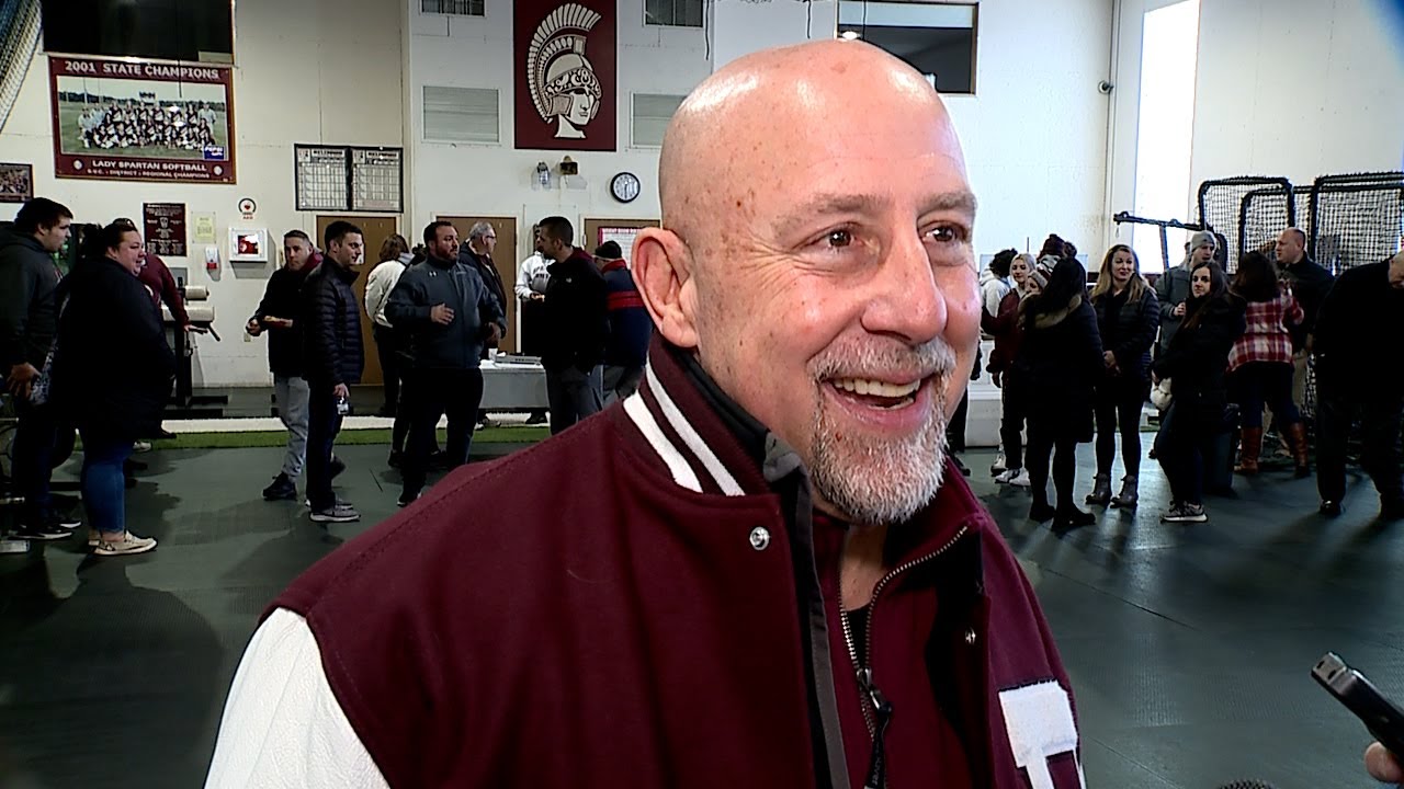 WATCH: Boardman officially announces new head football coach - YouTube