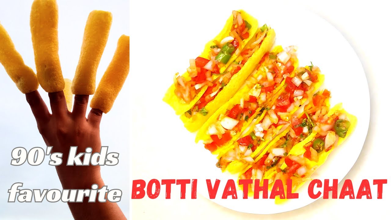 Botti vathal chaat |Finger fryums |90's Kids Favourite - YouTube