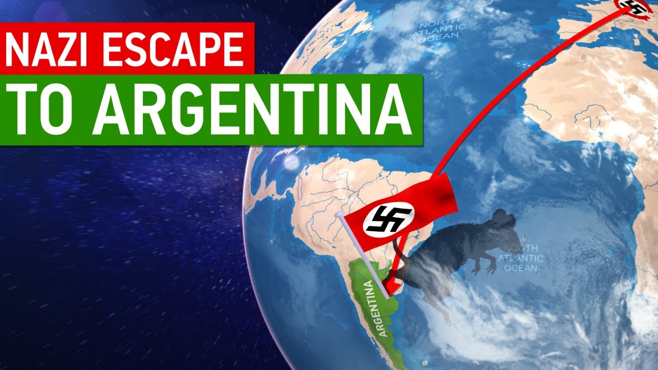 Nazi Escape To Argentina After World War II On Animated Map - YouTube