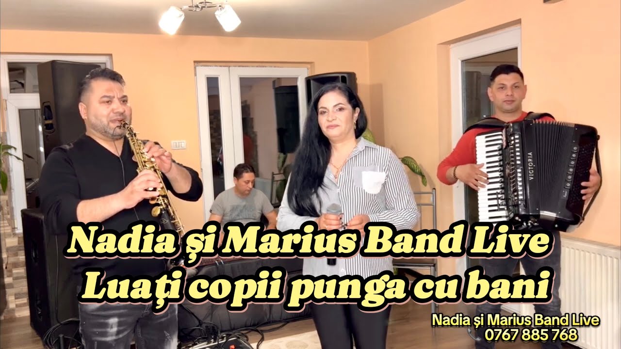 🎤Nadia și Marius Band🎷Luați copii punga cu bani #cover #live#colaj # ...