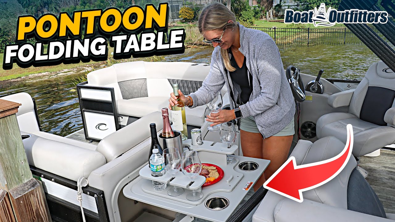 Pontoon Upgrades: Folding Table & Entertainment Center - YouTube