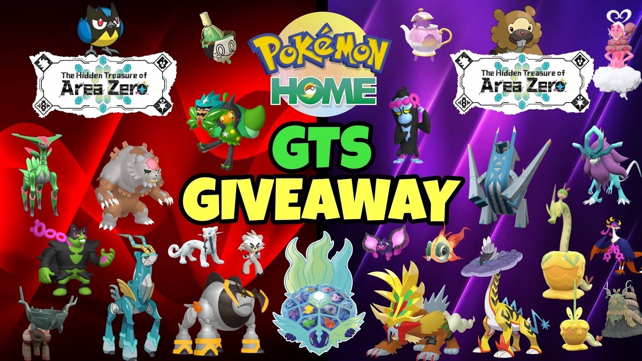 Pokemon HOME: GTS Giveaway! Shiny & DLC🟢Deposit Rookidee & Request🟡🟣 ...