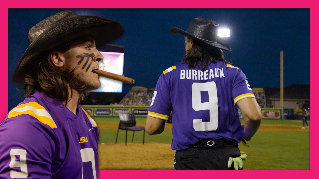 Party Animals Recreate Iconic Joe Burrow Cigar Video - YouTube