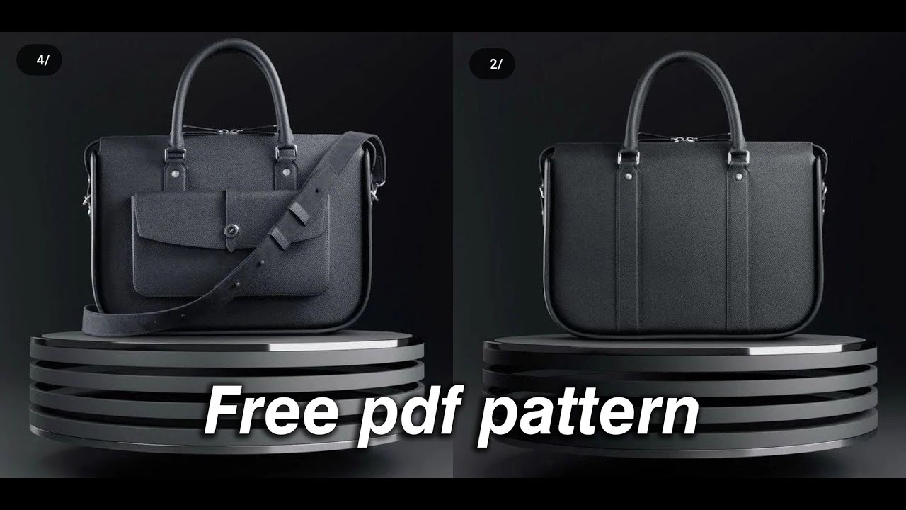 free pdf Pattern for leather bags - YouTube