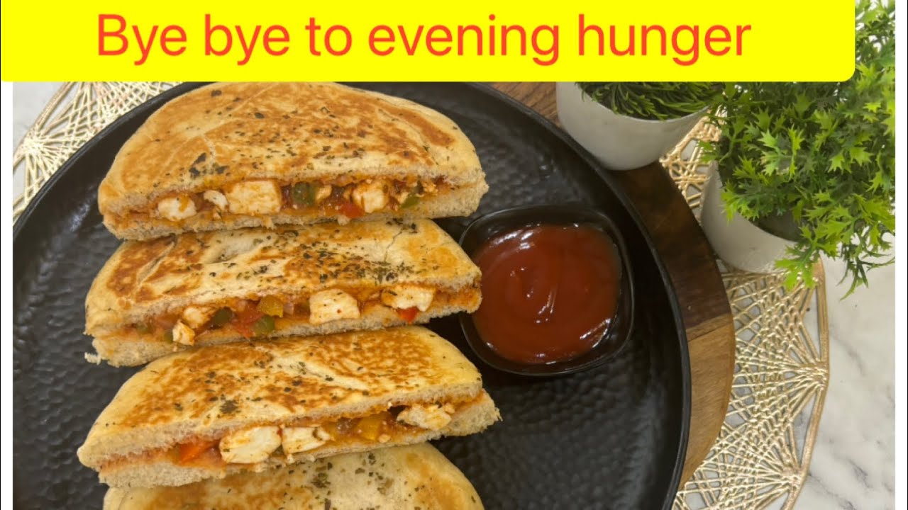 Stuffed Paneer Kulcha . Bye bye to evening hunger .Perfect for party ...