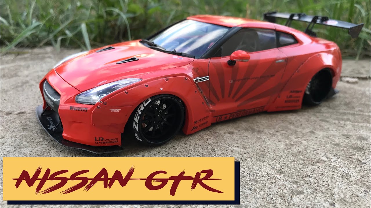 Сборка модели NISSAN GT-R / Build of scale model of NISSAN GT-R - YouTube