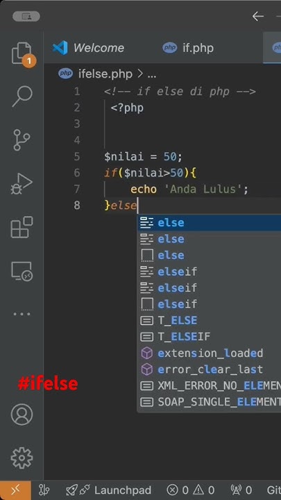 If Else Di Php Tutorial Coding Webdevelopment Webdev Programming Tutorial Backend Youtube