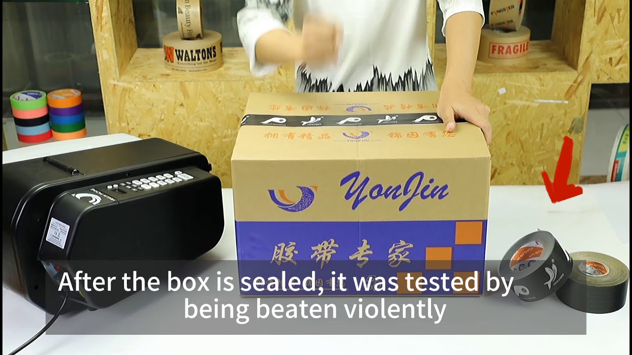 Water Activated Tape Used With Automatic Tape Dispenser - YouTube
