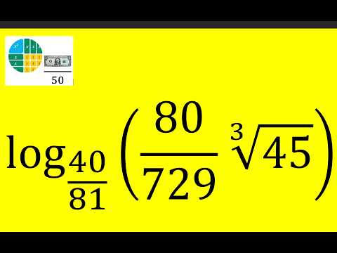 Evaluate log(40/81)⁡(80/729 ∛45)