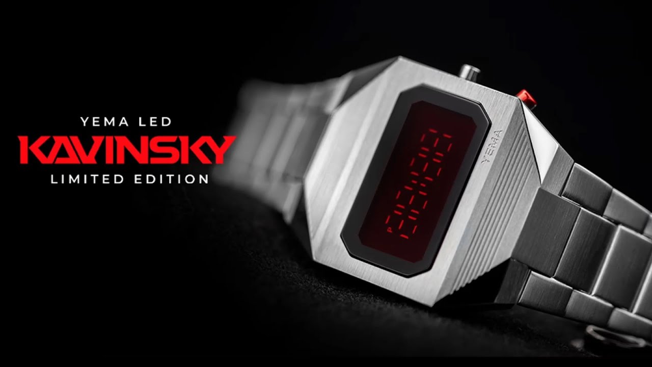 YEMA LED KAVINSKY - Cyberpunk Retro-furistic Watch - YouTube