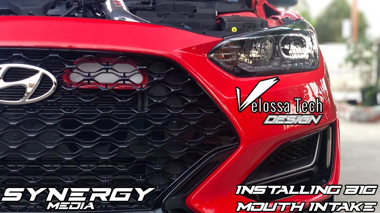 Installing the Velossa Tech Big Mouth Intake on my Hyundai Veloster N ...