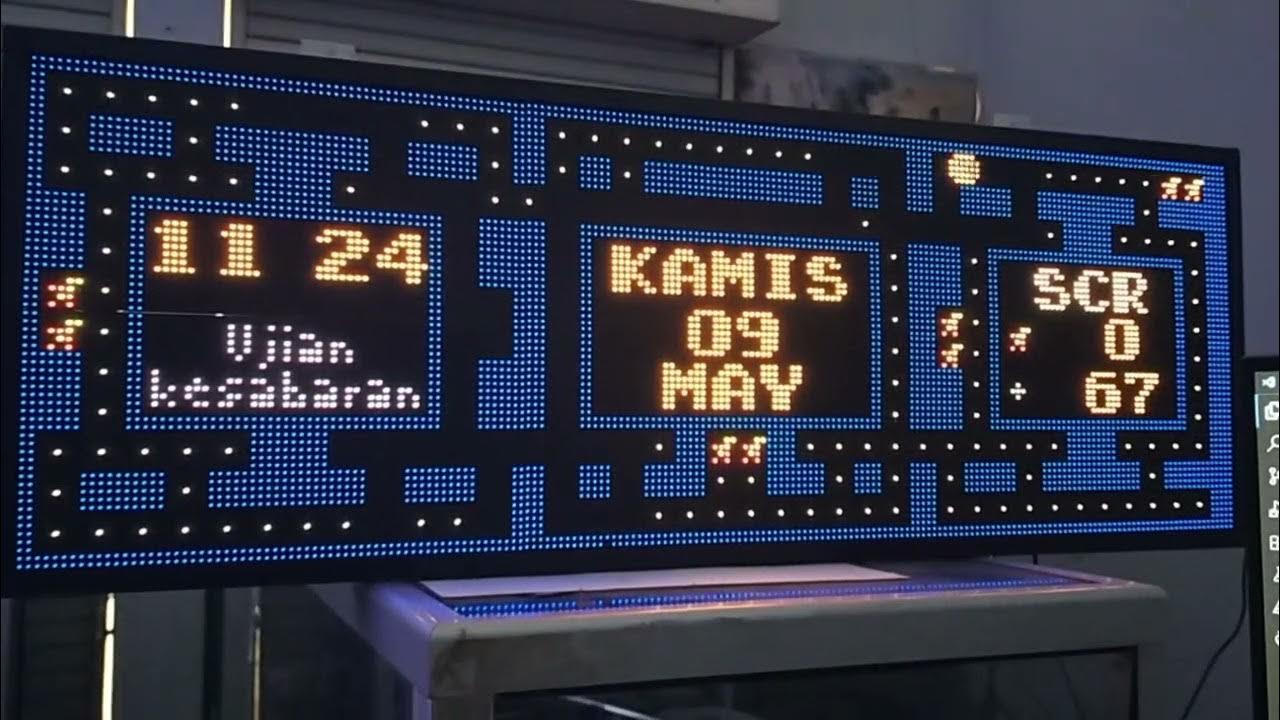 Clock Esp32 pacman - YouTube