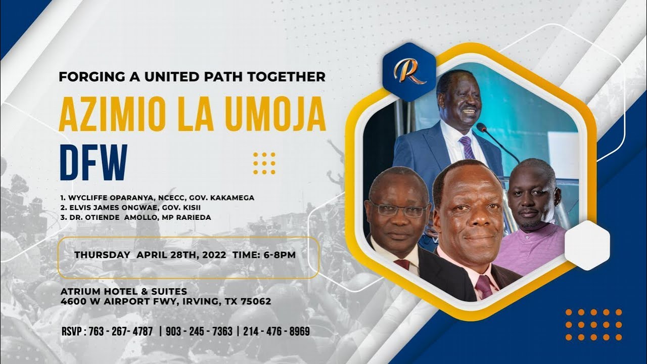 DFW AZIMIO ONE KENYA ALLIANCE TOWN HALL - YouTube