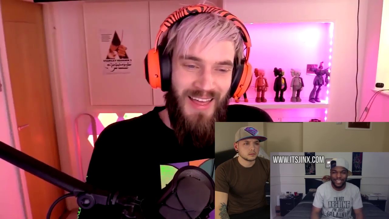 pewdiepie's reaction to reactor reacting to jinx - YouTube