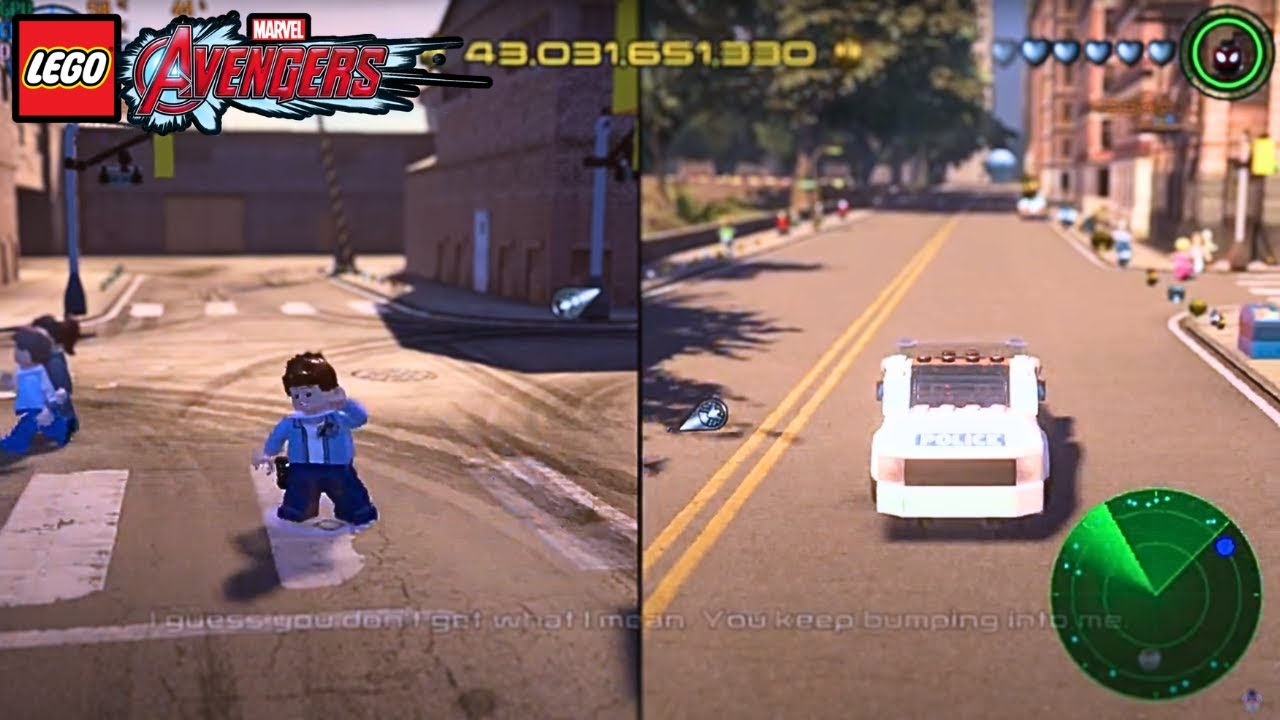LEGO Marvel's Avengers Co op Split Screen Gameplay Free Roam PC - YouTube