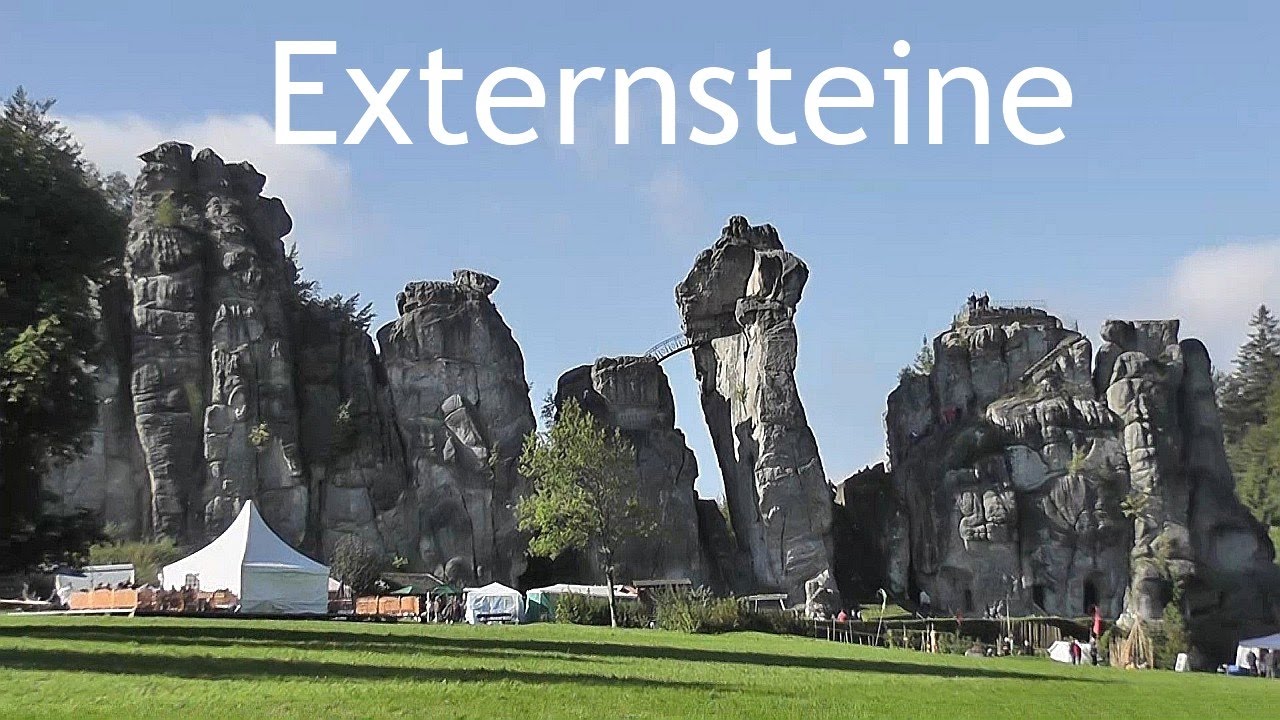 GERMANY: 'Externsteine' rock pillars - Teutoburg Forest - YouTube