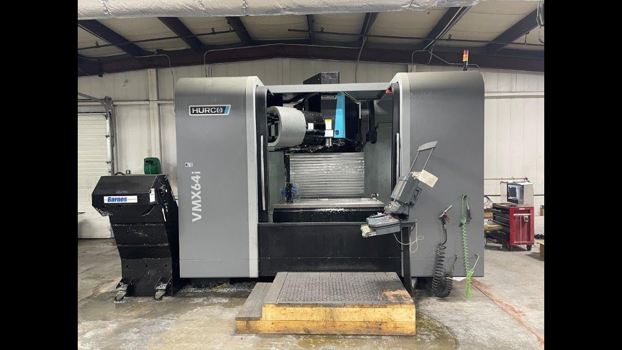Hurco VMX64i (2014): 12,000 RPM, Probing, 8289 Spindle Hours - YouTube