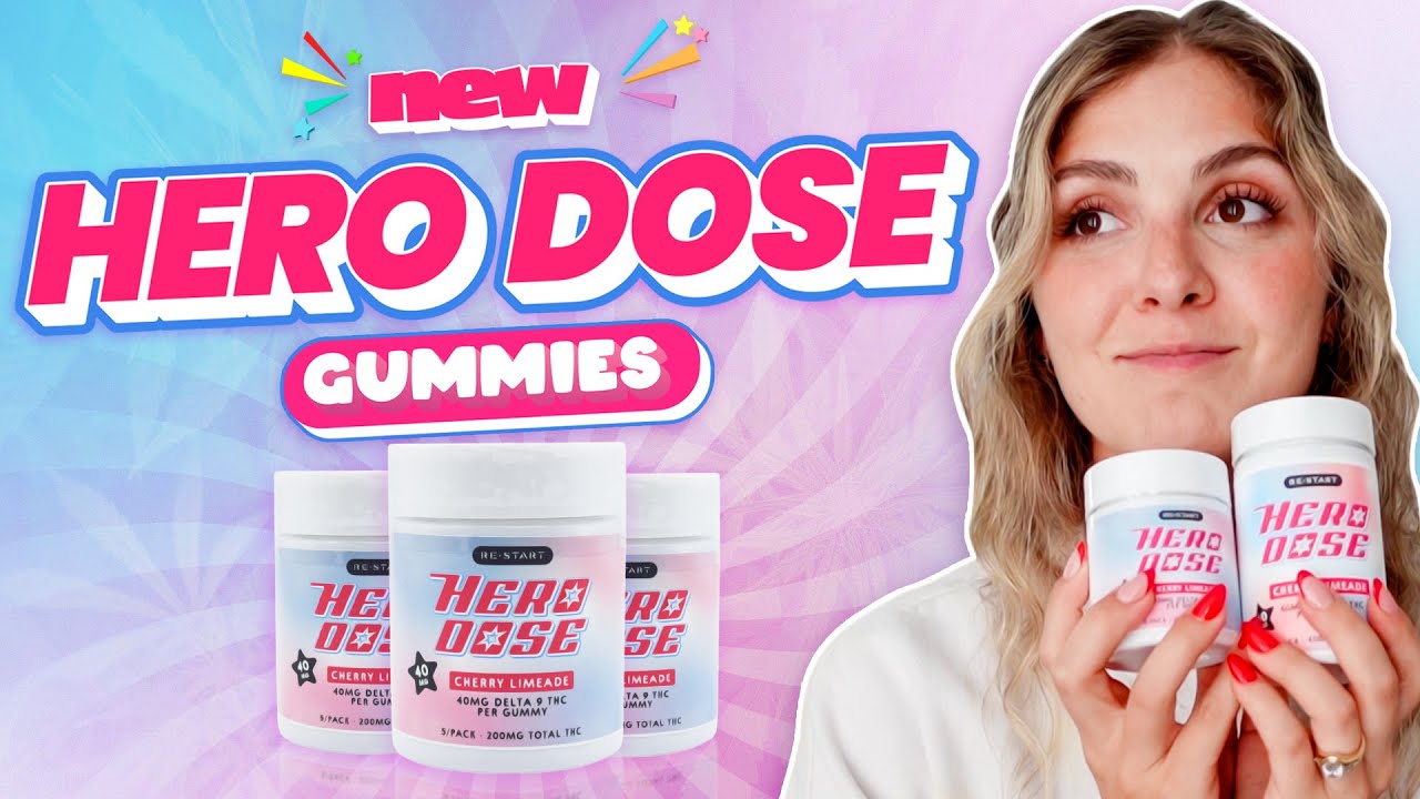 *NEW* Hero Dose Gummies 40mg THC - YouTube