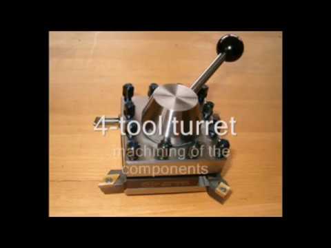 Tool post, making of. Four station tool turret - YouTube