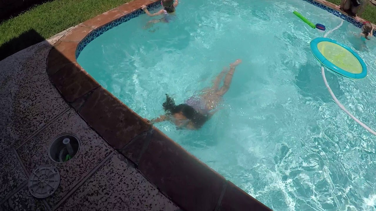Cannonball Jump in the Swimming Pool - YouTube