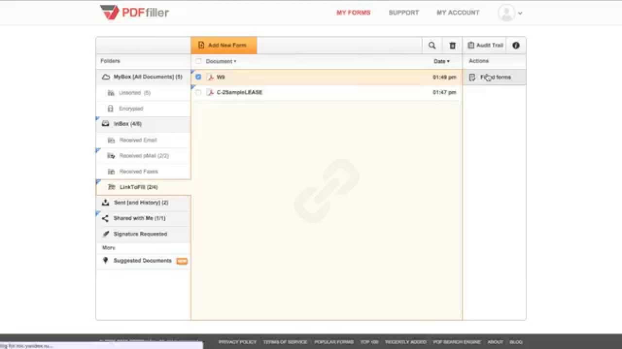 How to Retrieve Submitted LinkToFill Documents in PDFfiller - YouTube