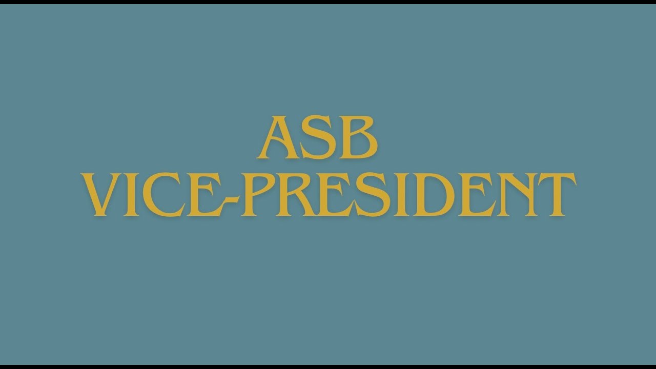 ASB Vice President Campagin - YouTube