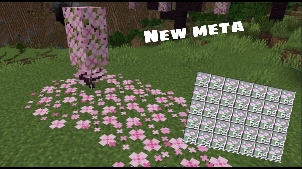 How to make a pink petal farm on donut smp - YouTube