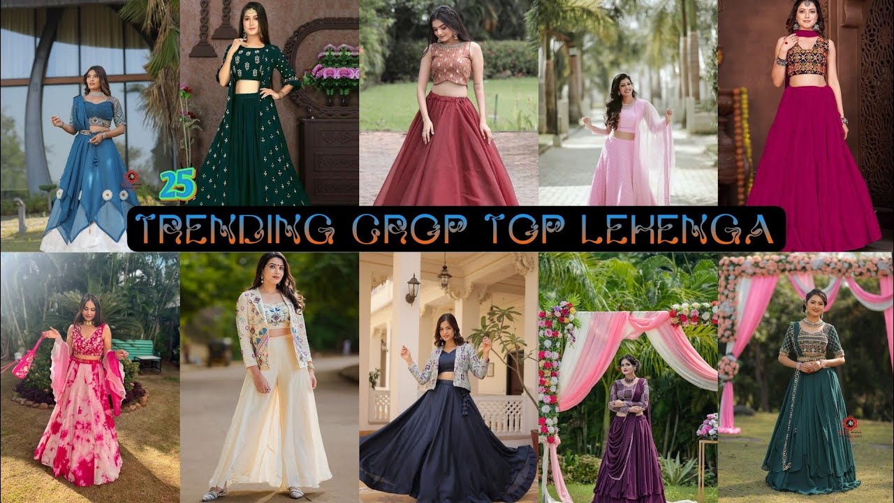 25 Best Pose || Trending Crop Top Lehenga Photo Shoot Pose || Lehenga ...
