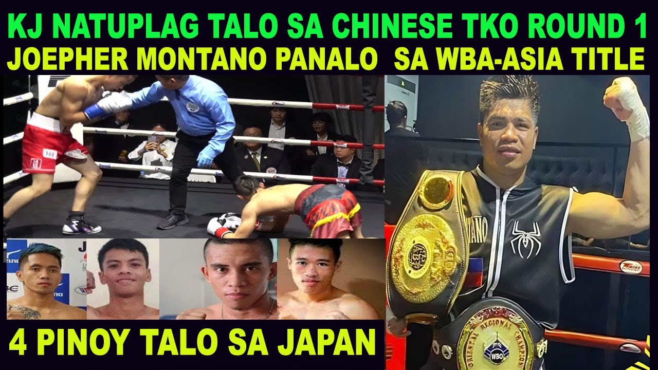Highlights: KJ Natuplag TALO 1ST ROUND TKO JOEPHER MONTANO Panalo ...