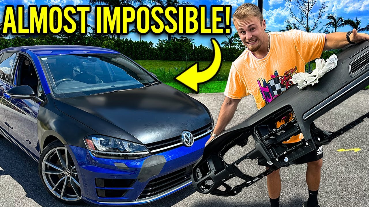 REBUILDING A WRECKED VOLKSWAGEN GOLF R | PT 7 - YouTube