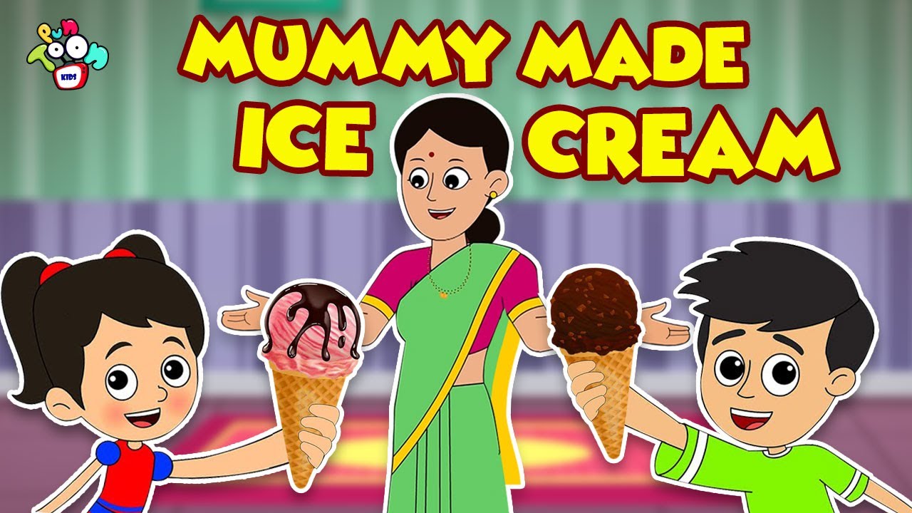 Home-made Ice Cream | Animated Stories | English Cartoon | Moral ...