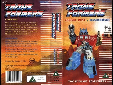 Original VHS Opening: Transformers: Cosmic Rust/Masquerade (UK Retail ...